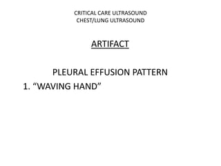 Principles of Lung Ultrasound | PPTX