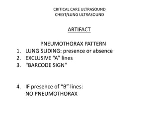 Principles of Lung Ultrasound | PPTX