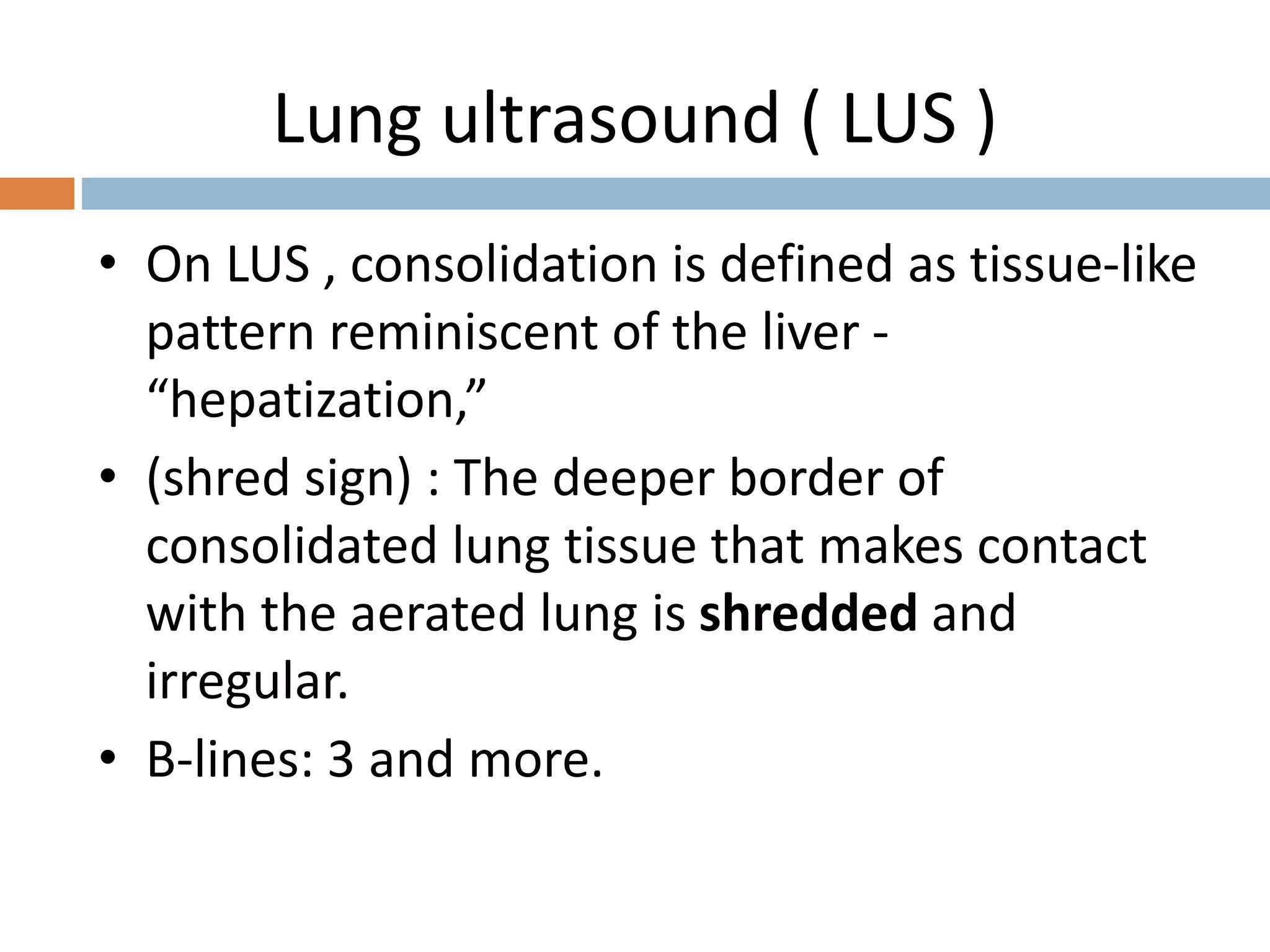 Lung ultrasound for diagnosis of pneumonia | PPTX