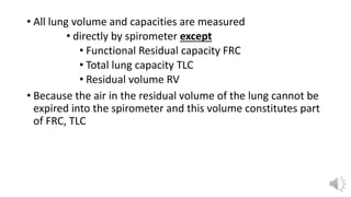 Lung volume and capacity | PPTX | Lung and Respiratory Health ...