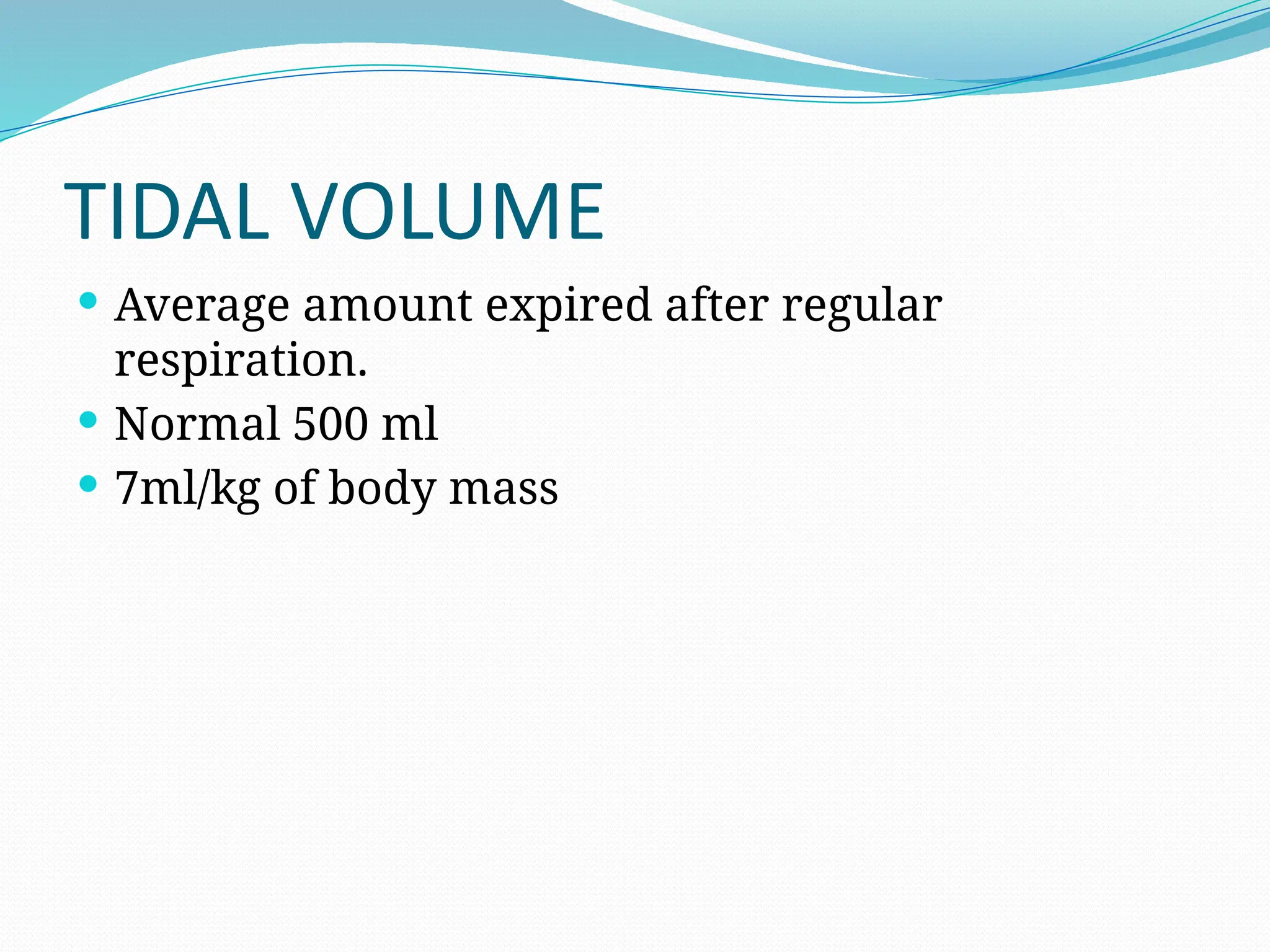 respiratory system -LUNG VOLUMEs .pptx
