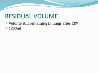 respiratory system -LUNG VOLUMEs .pptx