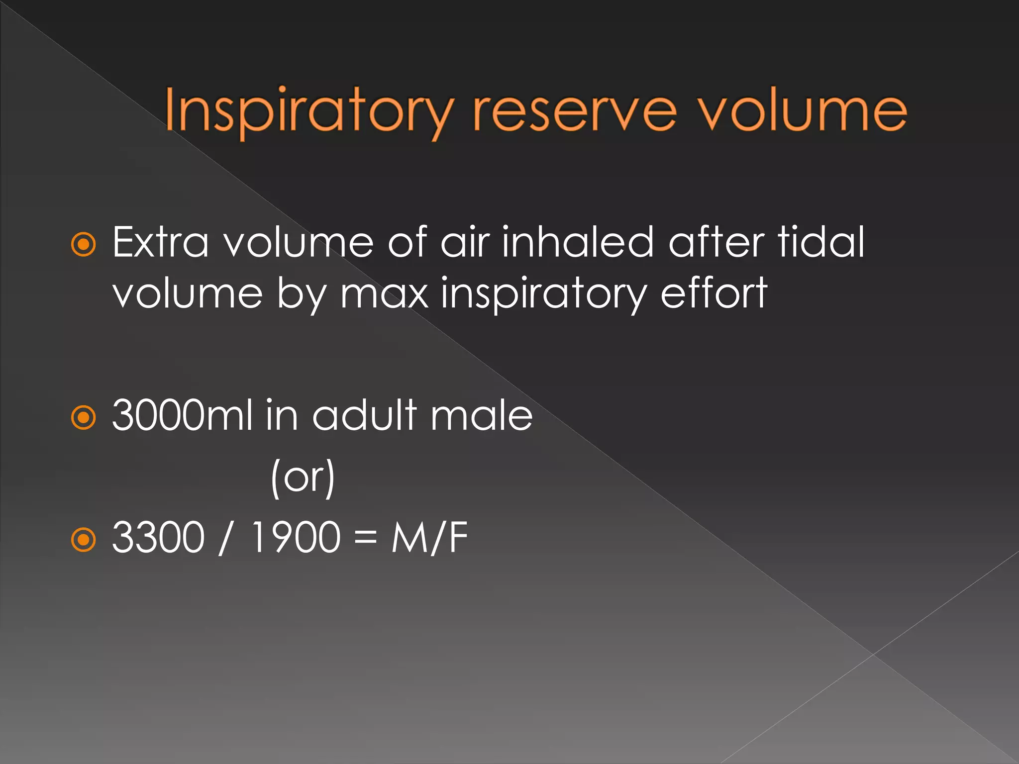 Lung volume and capacities | PPTX