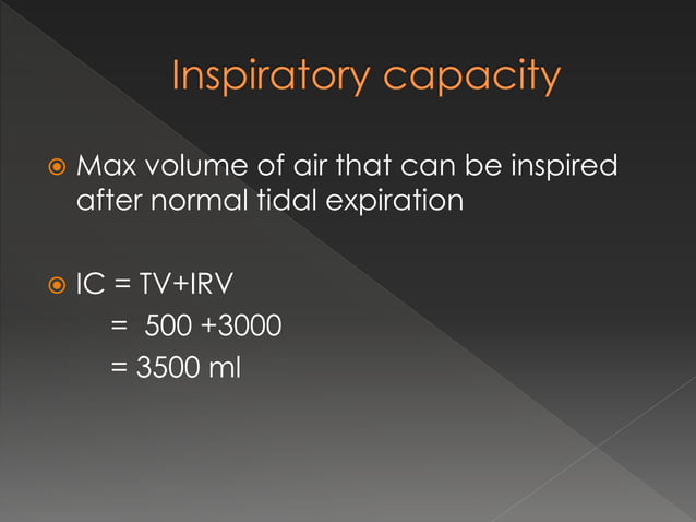 Lung volume and capacities | PPTX