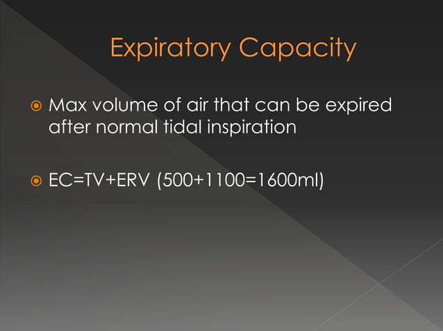 Lung volume and capacities | PPTX