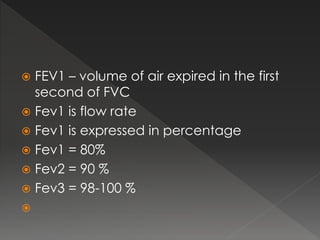 Lung volume and capacities | PPTX