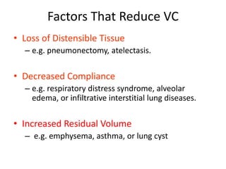 Lung volume and capacities | PPTX