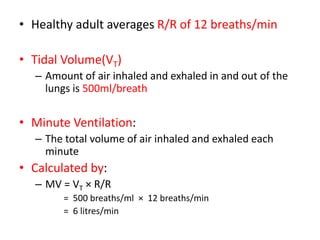 Lung volume and capacities | PPTX