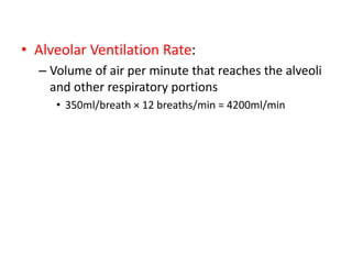 Lung volume and capacities | PPTX