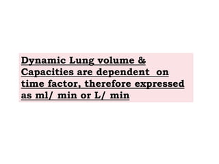 LUNG VOLUME and capacity.pptx bds notes 1st yr | PPTX