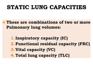 LUNG VOLUME and capacity.pptx bds notes 1st yr | PPTX