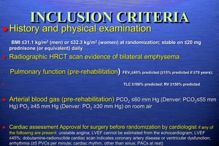 Lung volume reduction surgery | PPTX