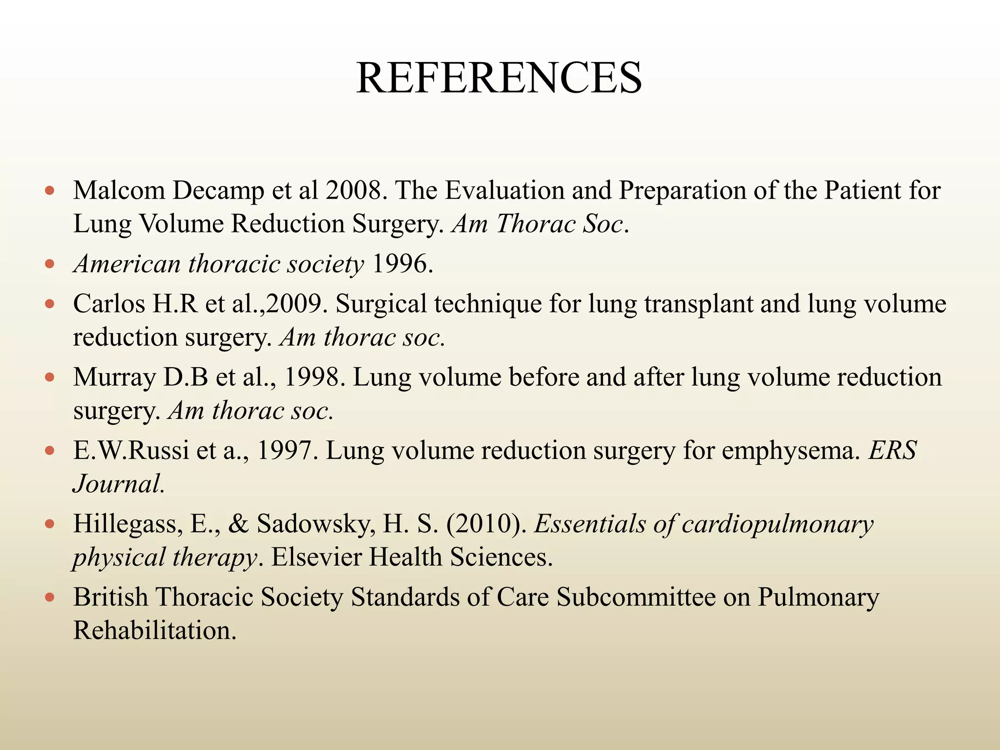 Lung volume reduction surgery (2) | PPTX