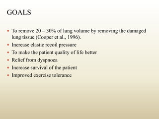 Lung volume reduction surgery (2) | PPTX