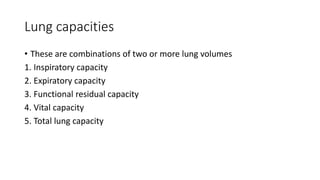 Lung volumes and capacities | PPT