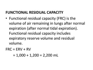 Lung volumes and capacities | PPTX | Lung and Respiratory Health ...