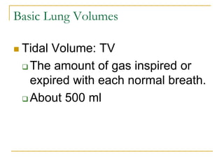 Lung Volumes and Capacities.pptx | Lung and Respiratory Health ...
