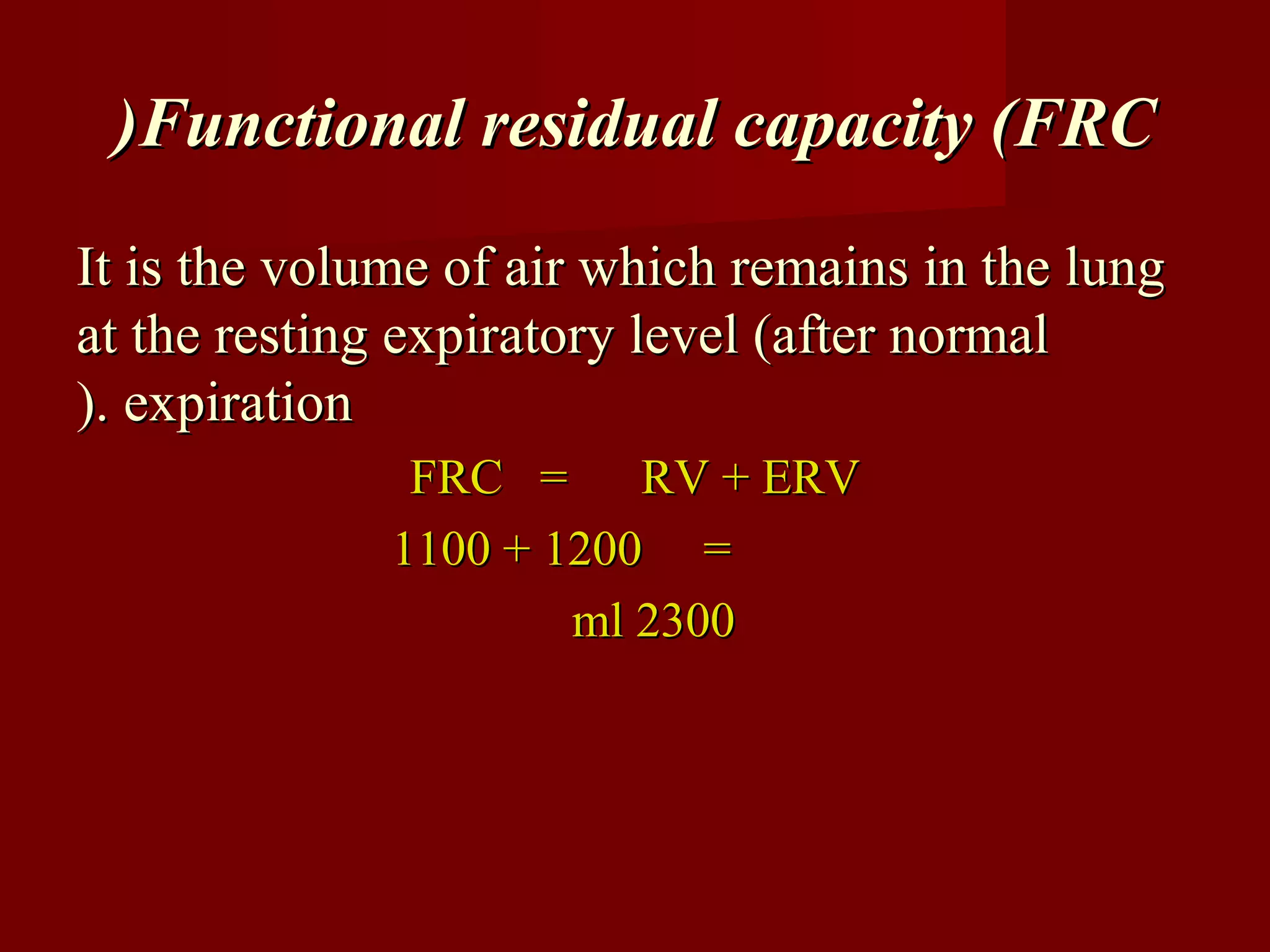 Lung volumes and capacities | PPT