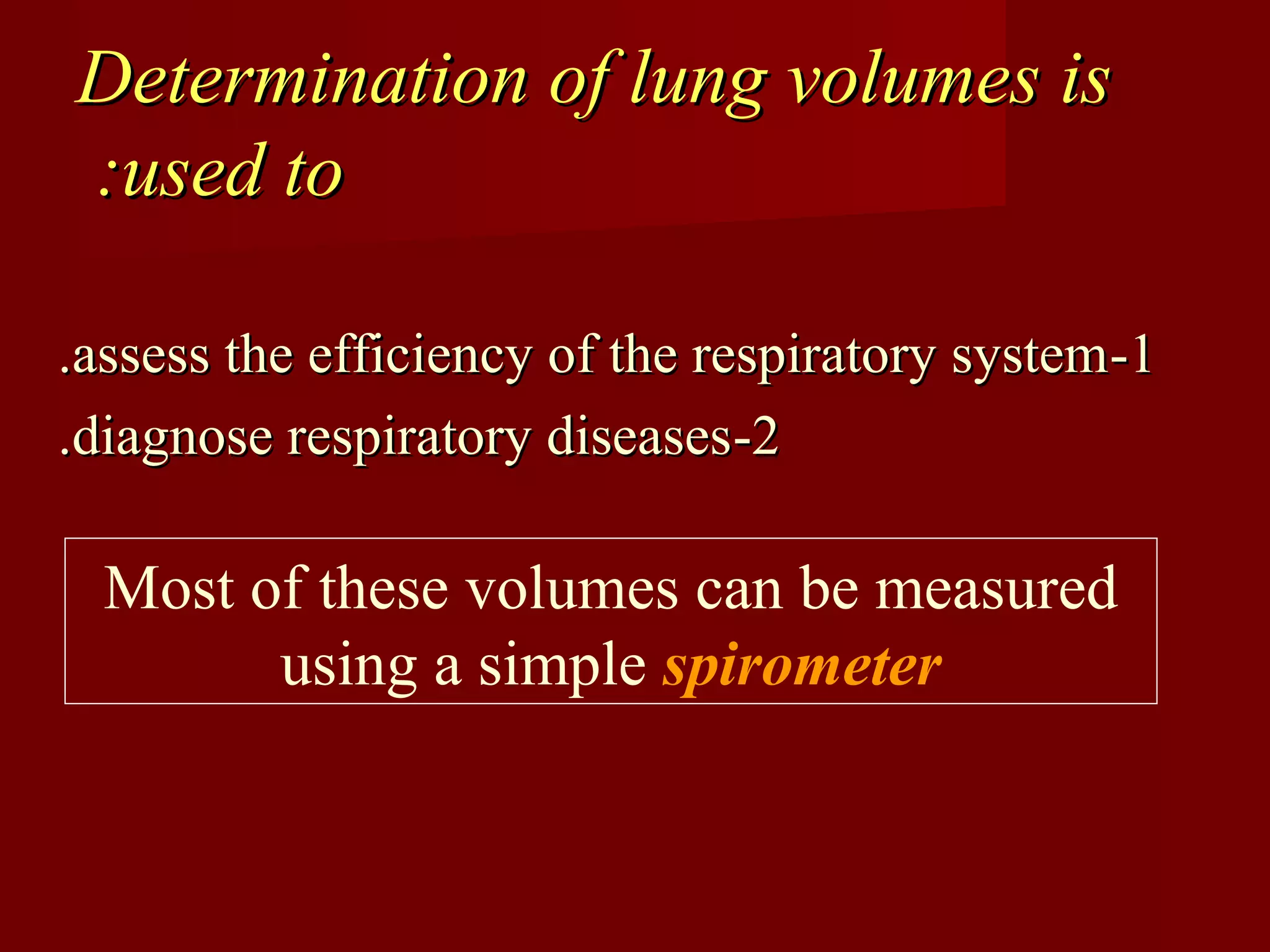 Lung volumes and capacities | PPT