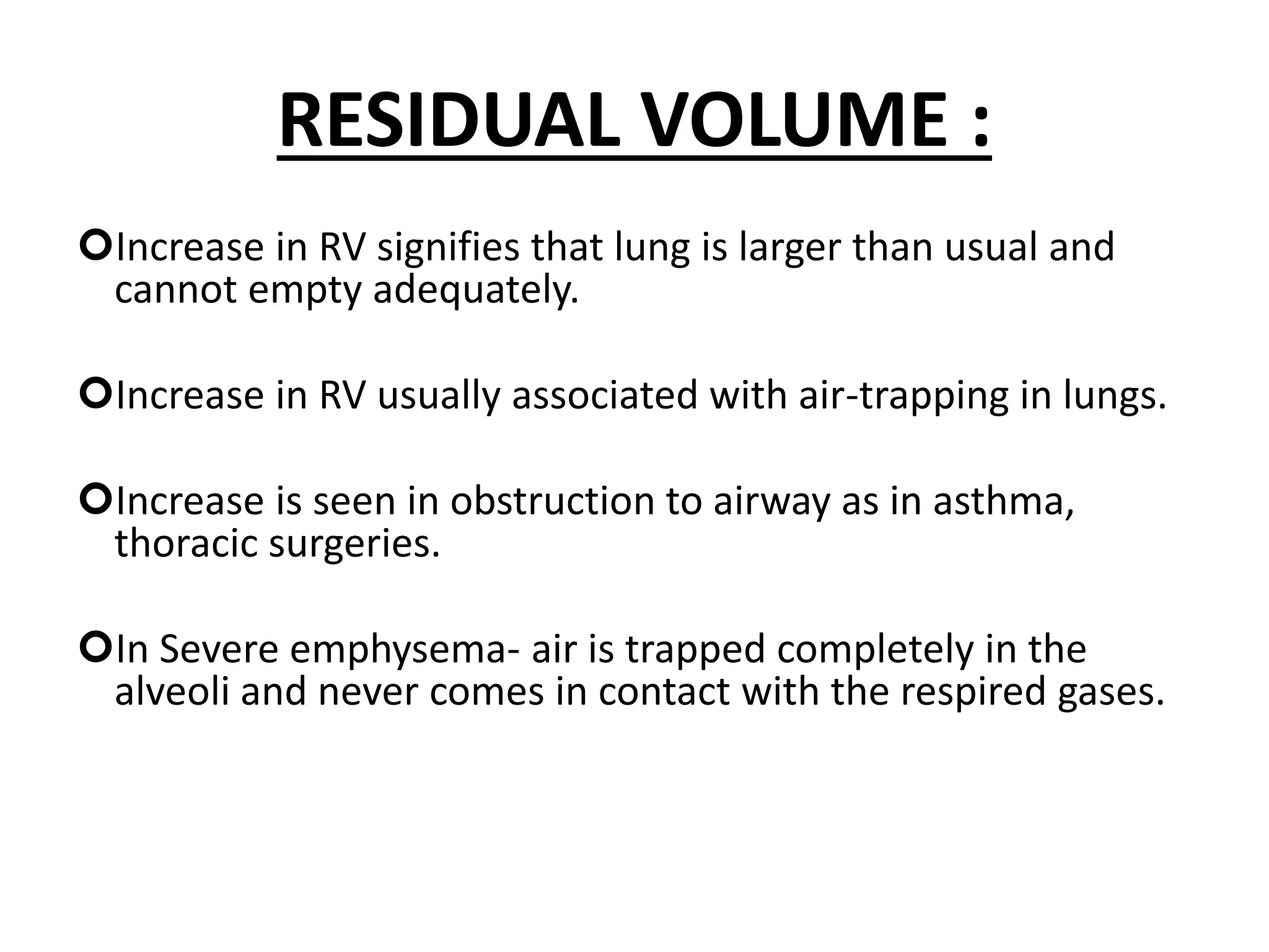 Lung volumes capacities pfts | PPTX