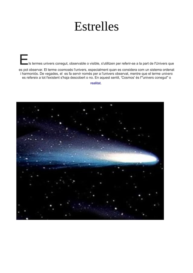 L'univers | ODT