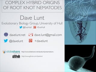 The complex hybrid origins of the Root Knot Nematodes | PPT