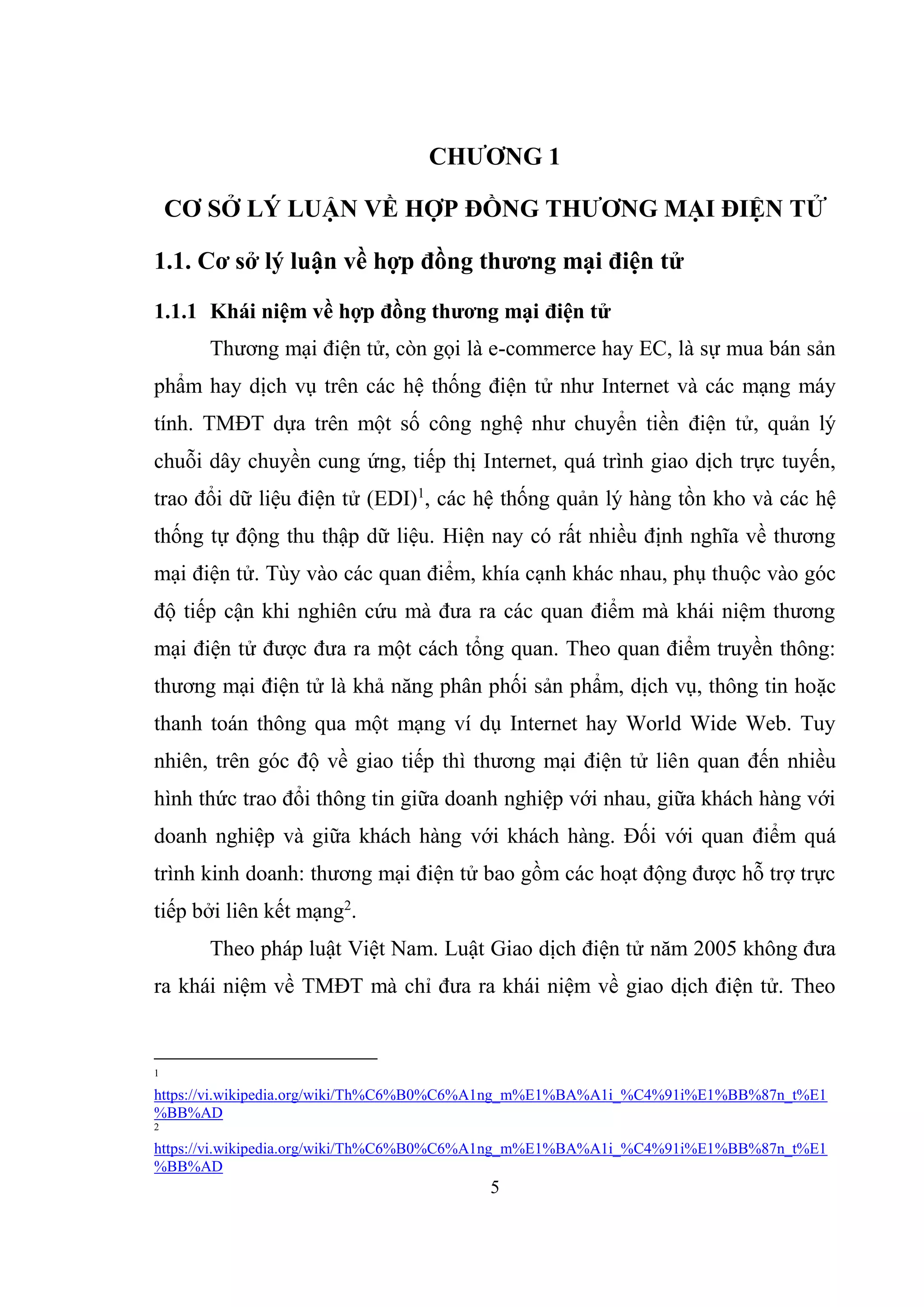 Luận Tốt Nghiệp Pháp Luật Về Hợp Đồng Thương Mại Điện Tử Ở Việt Nam | DOC