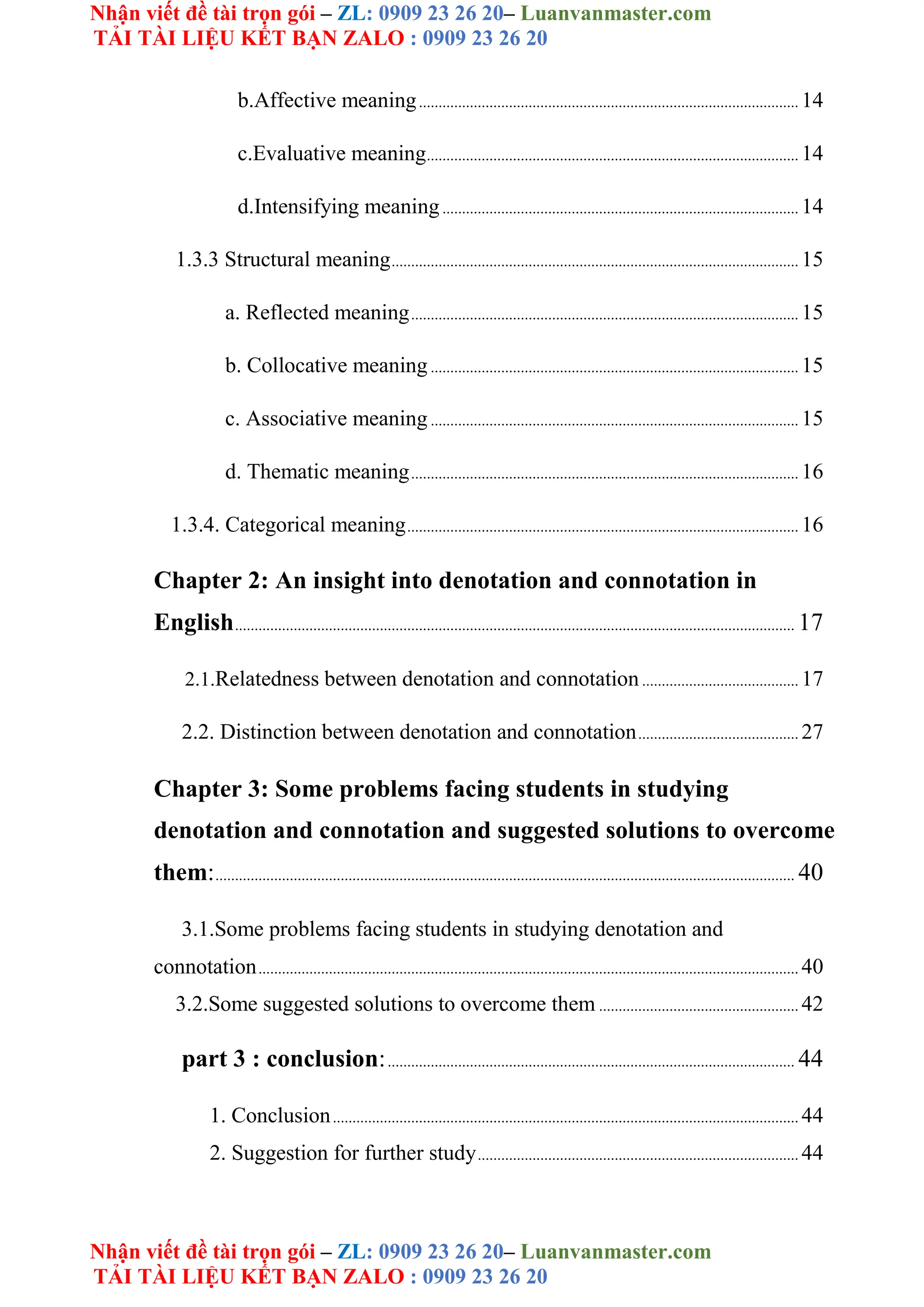 Luận Văn A Study On Denotation And Connotation In English.doc