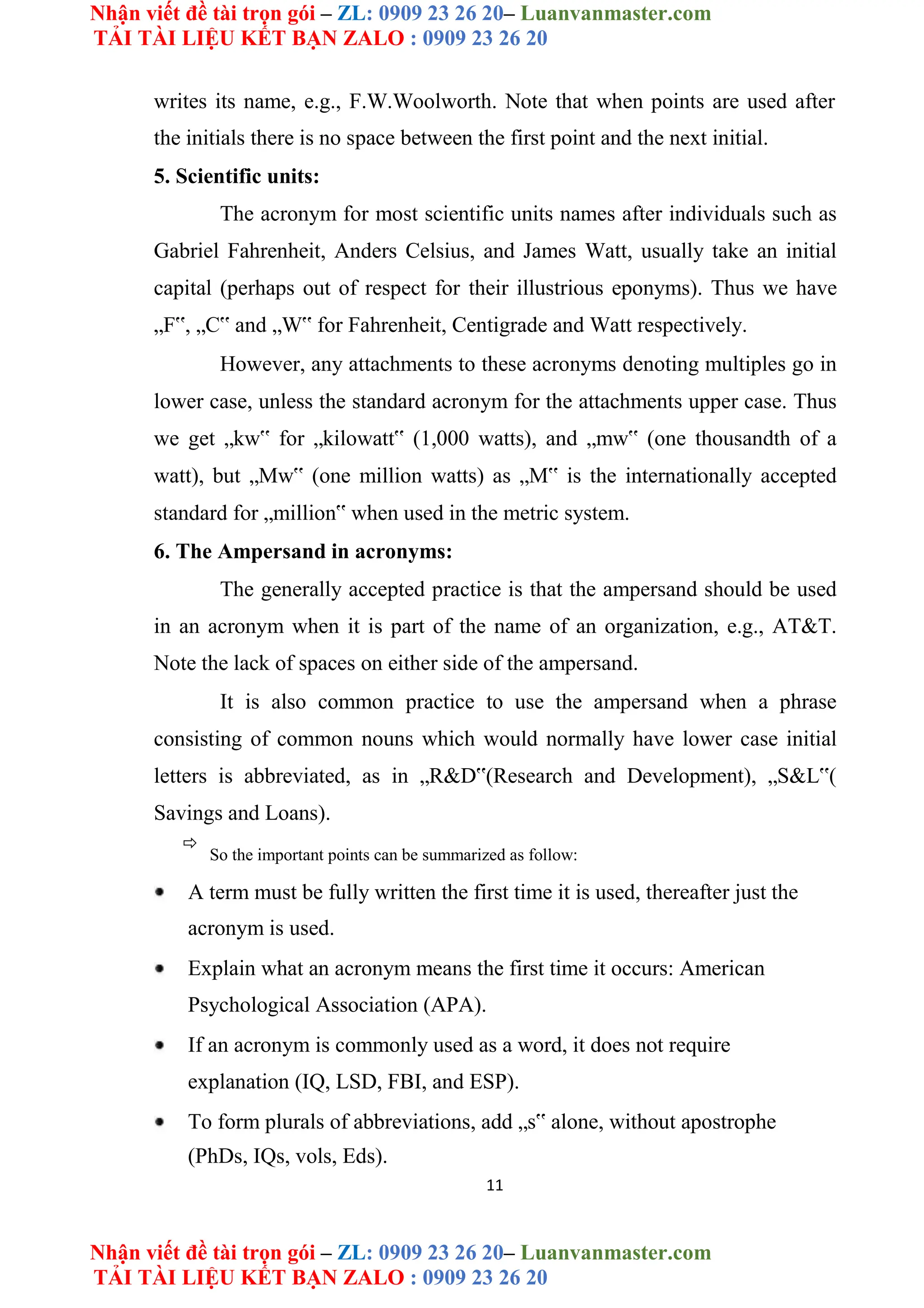 Luận Văn A Study On English Acronym In The Names Of International ...