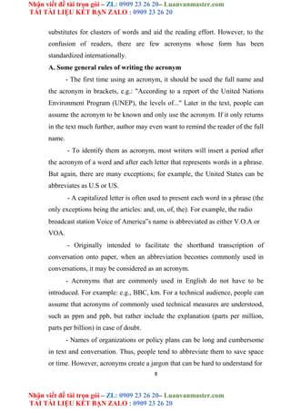 Luận Văn A Study On English Acronym In The Names Of International ...