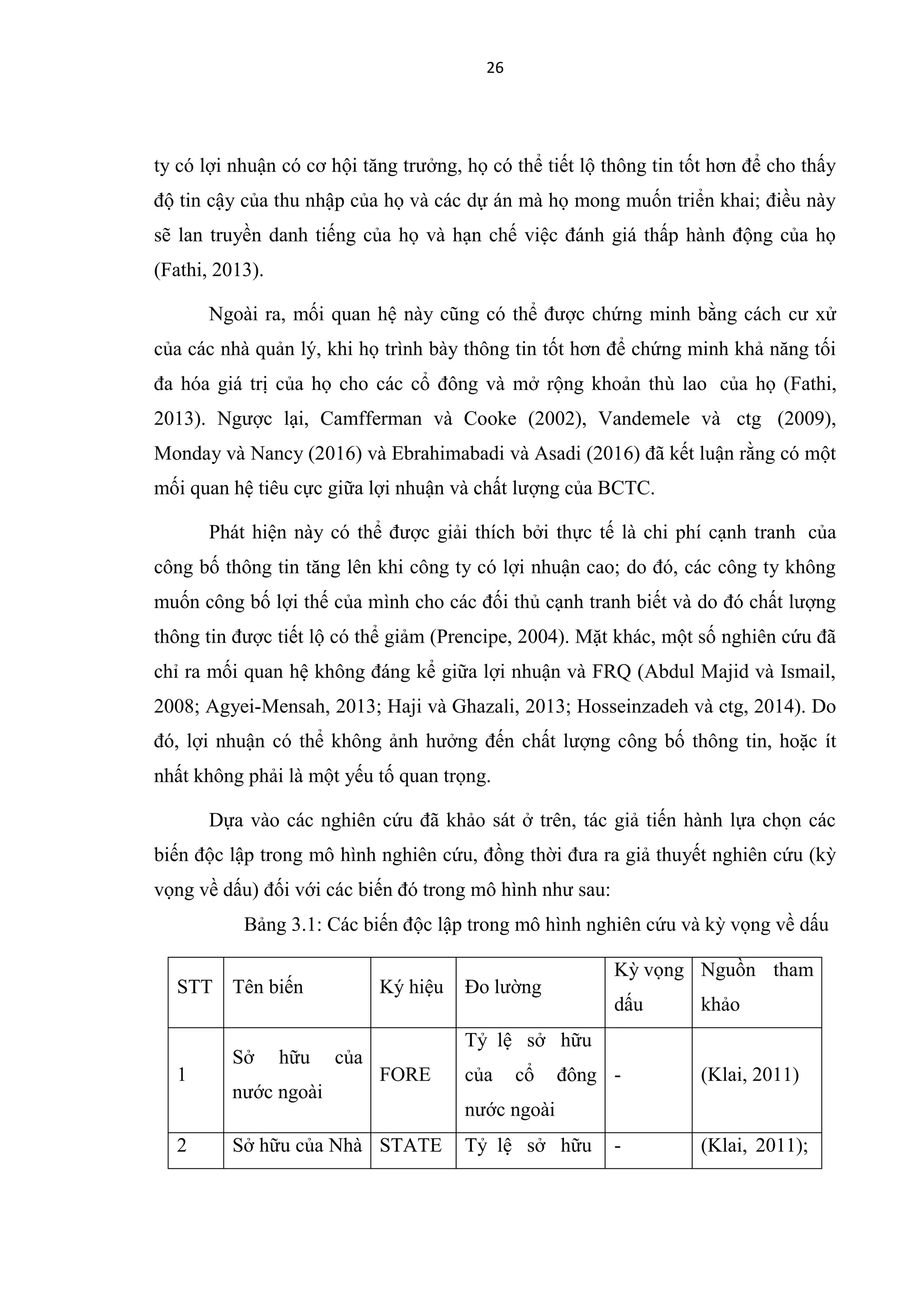 Luận Văn Các Nhân Tố Tác Động Đến Chất Lượng Bctc Của Các Công Ty Xây Dựng Niêm Yết Trên Sàn ...