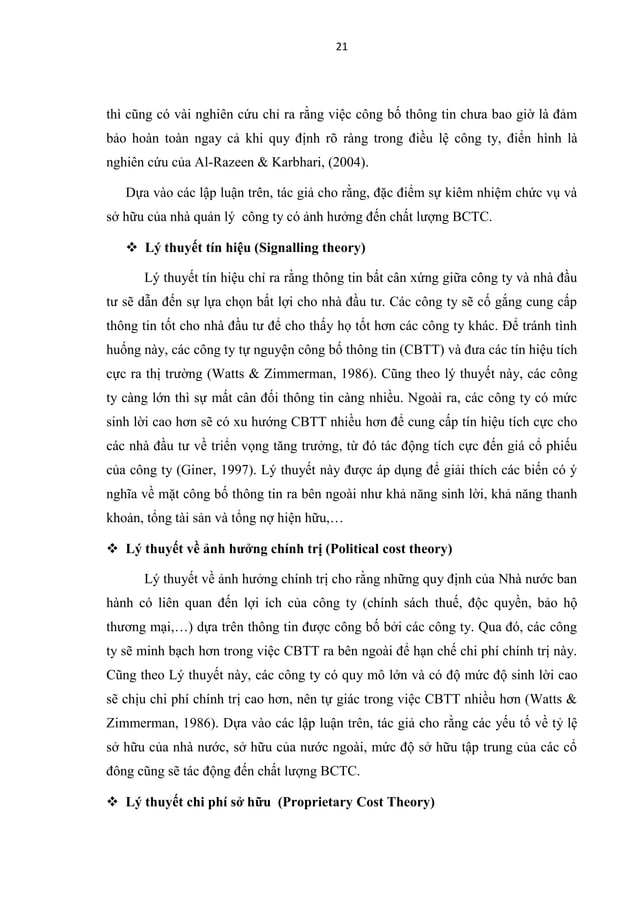 Luận Văn Các Nhân Tố Tác Động Đến Chất Lượng Bctc Của Các Công Ty Xây Dựng Niêm Yết Trên Sàn ...