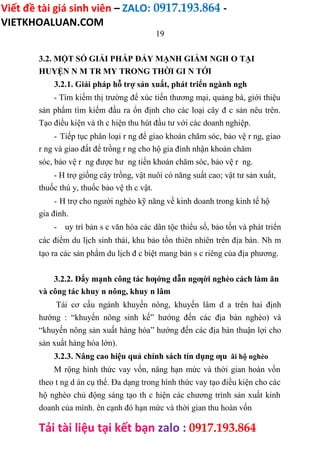 Luận Văn Giảm nghèo trên địa bàn Huyện Nam Trà My, Tỉnh Quảng Nam.doc
