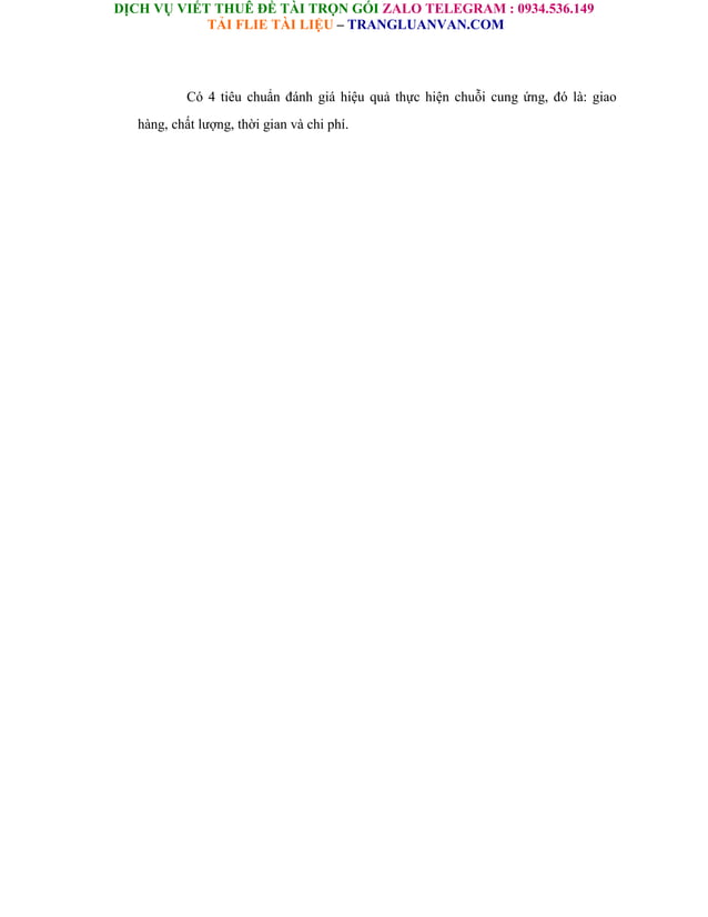 Luận Văn Hoàn Thiện Quản Trị Chuỗi Cung Ứng Tại Công Ty Cổ Phần Dược Phẩm Cửu Long. | DOC