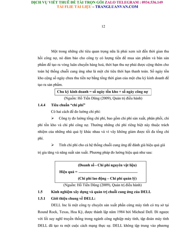 Luận Văn Hoàn Thiện Quản Trị Chuỗi Cung Ứng Tại Công Ty Cổ Phần Dược Phẩm Cửu Long. | DOC