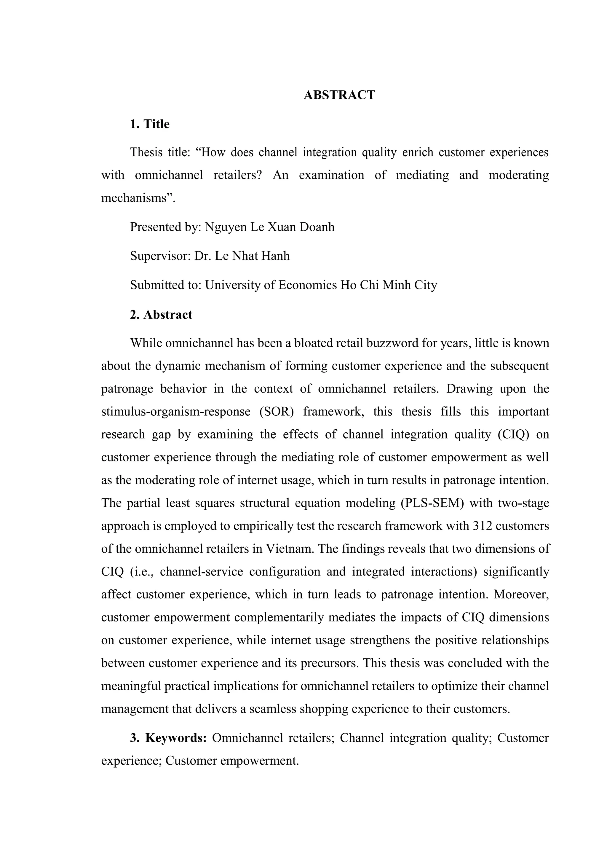Luận Văn How Does Channel Integration Quality Enrich Customer ...