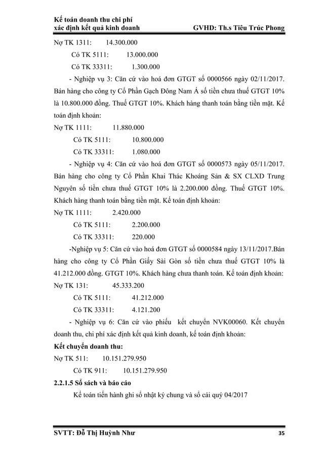 Luận Văn Kế Toán Doanh Thu, Chi Phí Và Xác Định Kết Quả Kinh Doanh Tại Công Ty Tài Chính. | DOCX