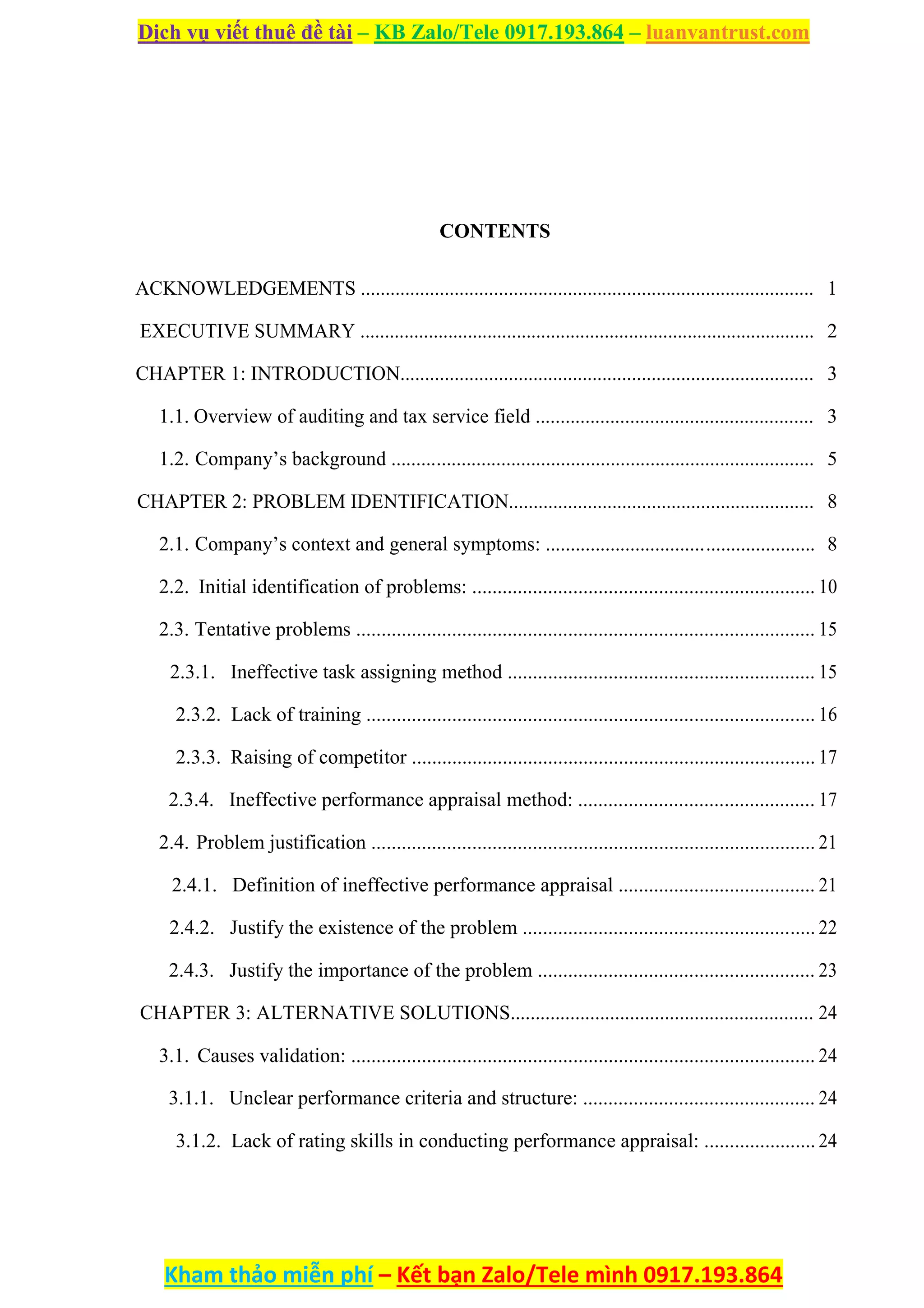 Luận Văn Neffective Performance Appraisal Method At Xyz Vietnam.doc