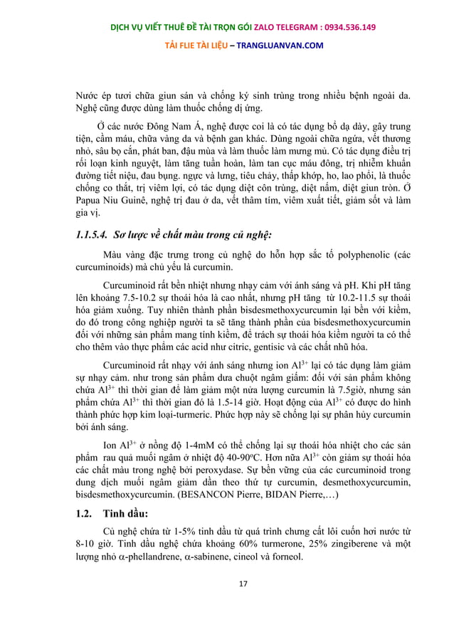 Luận Văn Nghiên Cứu Chiết Xuất Tinh Bột Nghệ Từ Củ Nghệ Vàng (Curcuma Longa.L ) Trồng Ở Cà Mau ...