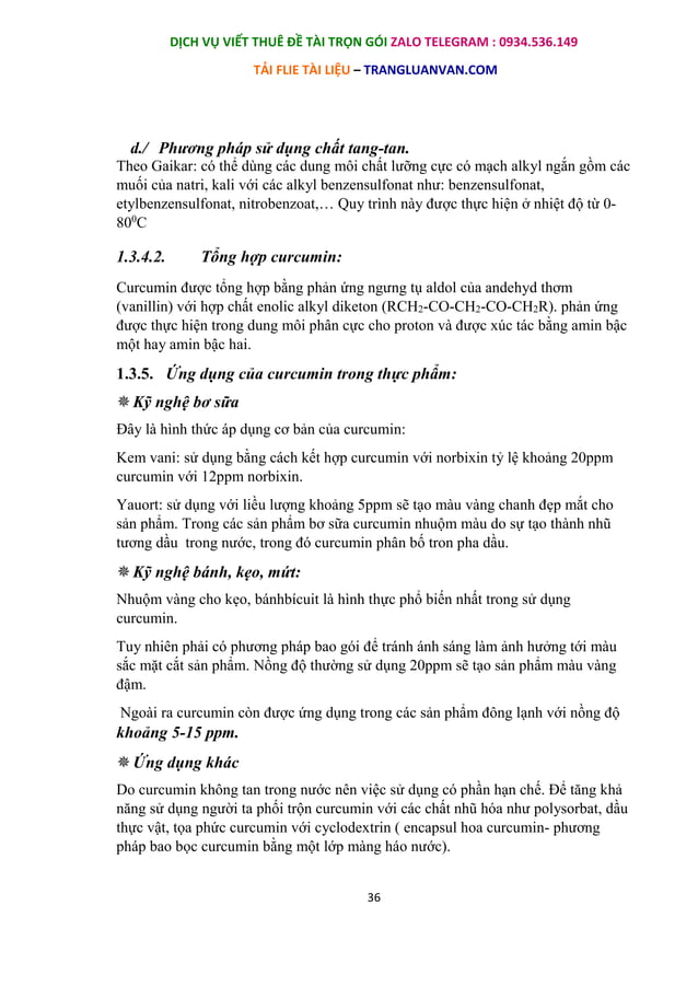 Luận Văn Nghiên Cứu Chiết Xuất Tinh Bột Nghệ Từ Củ Nghệ Vàng (Curcuma Longa.L ) Trồng Ở Cà Mau ...