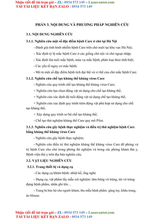 Luận Văn Nghiên Cứu Một Số Đặc Điểm Của Bệnh Care Ở Chó Nuôi Tại Hà Nội Và Chế Kháng Thể Phòng ...