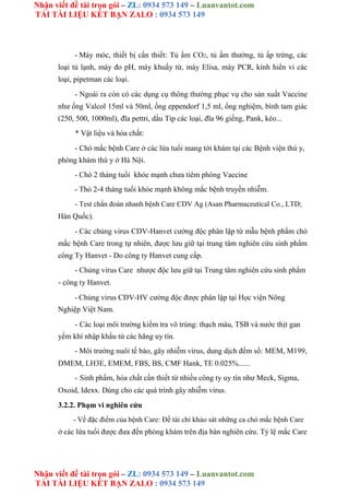 Luận Văn Nghiên Cứu Một Số Đặc Điểm Của Bệnh Care Ở Chó Nuôi Tại Hà Nội Và Chế Kháng Thể Phòng ...
