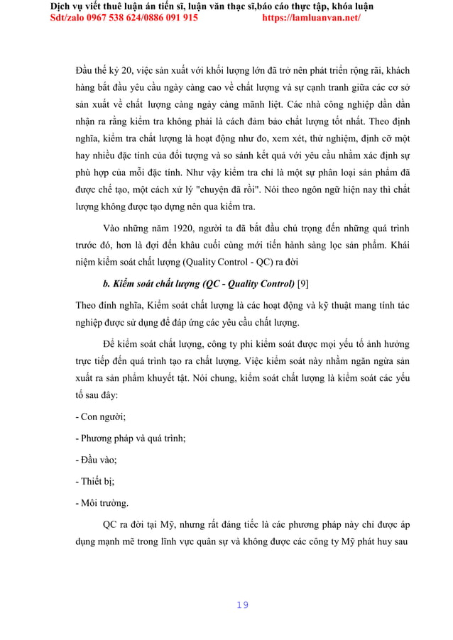 Đề tài luận văn 2024 Đánh giá hiệu quả của hệ thống quản lý chất lượng ISO 90012015 tại Chi cục ...
