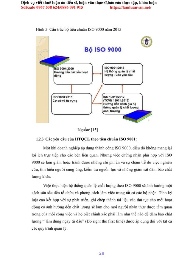 Đề tài luận văn 2024 Đánh giá hiệu quả của hệ thống quản lý chất lượng ISO 90012015 tại Chi cục ...
