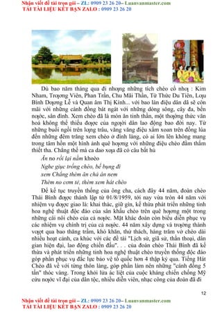 Luận Văn Nhà Hát Chèo Thái Bình.doc