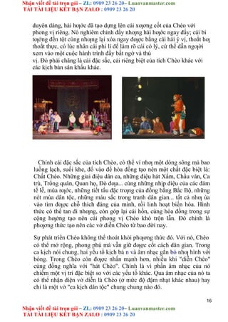 Luận Văn Nhà Hát Chèo Thái Bình.doc