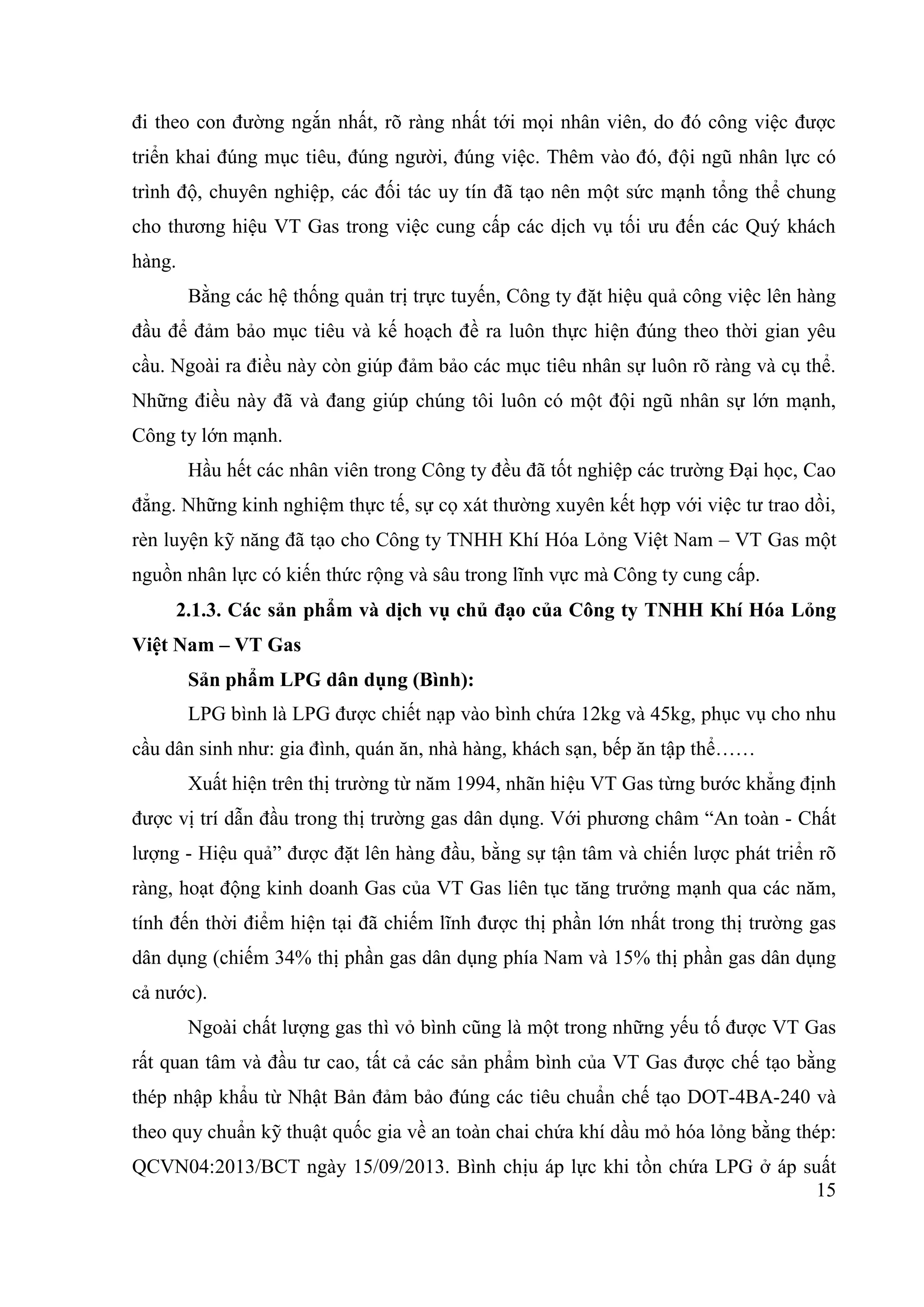 Luận văn Nâng cao năng lực cạnh tranh tại Công Ty Khí Hóa Lỏng Việt Nam.docx