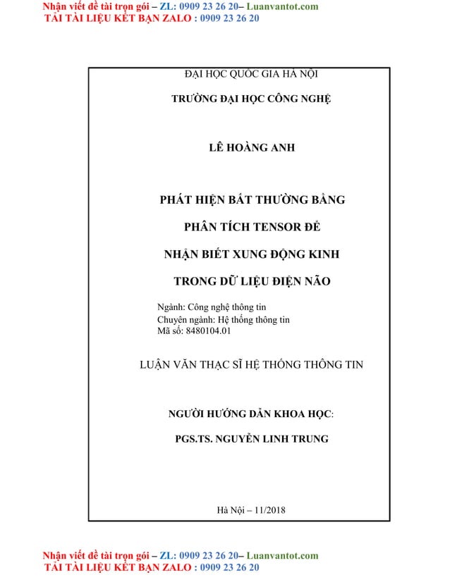 Luận Văn Phát Hiện Bất Thường Bằng Phân Tích Tensor Để Nhận Biết Xung Động Kinh Trong Dữ Liệu ...