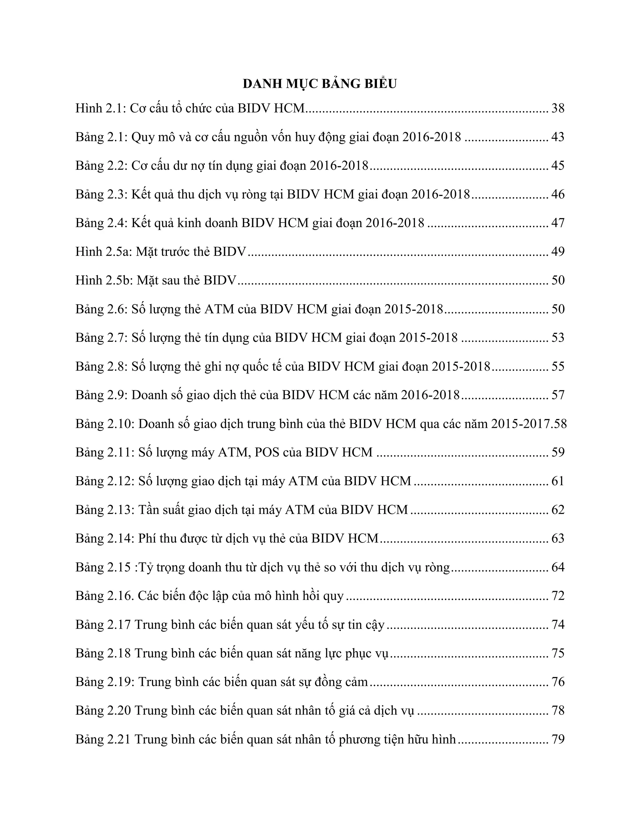 Luận Văn Phát Triển Dịch Vụ Thẻ Tại Ngân Hàng BIDV | DOCX