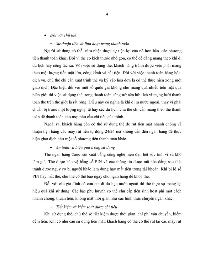 Luận Văn Phát Triển Dịch Vụ Thẻ Tại Ngân Hàng BIDV | PDF